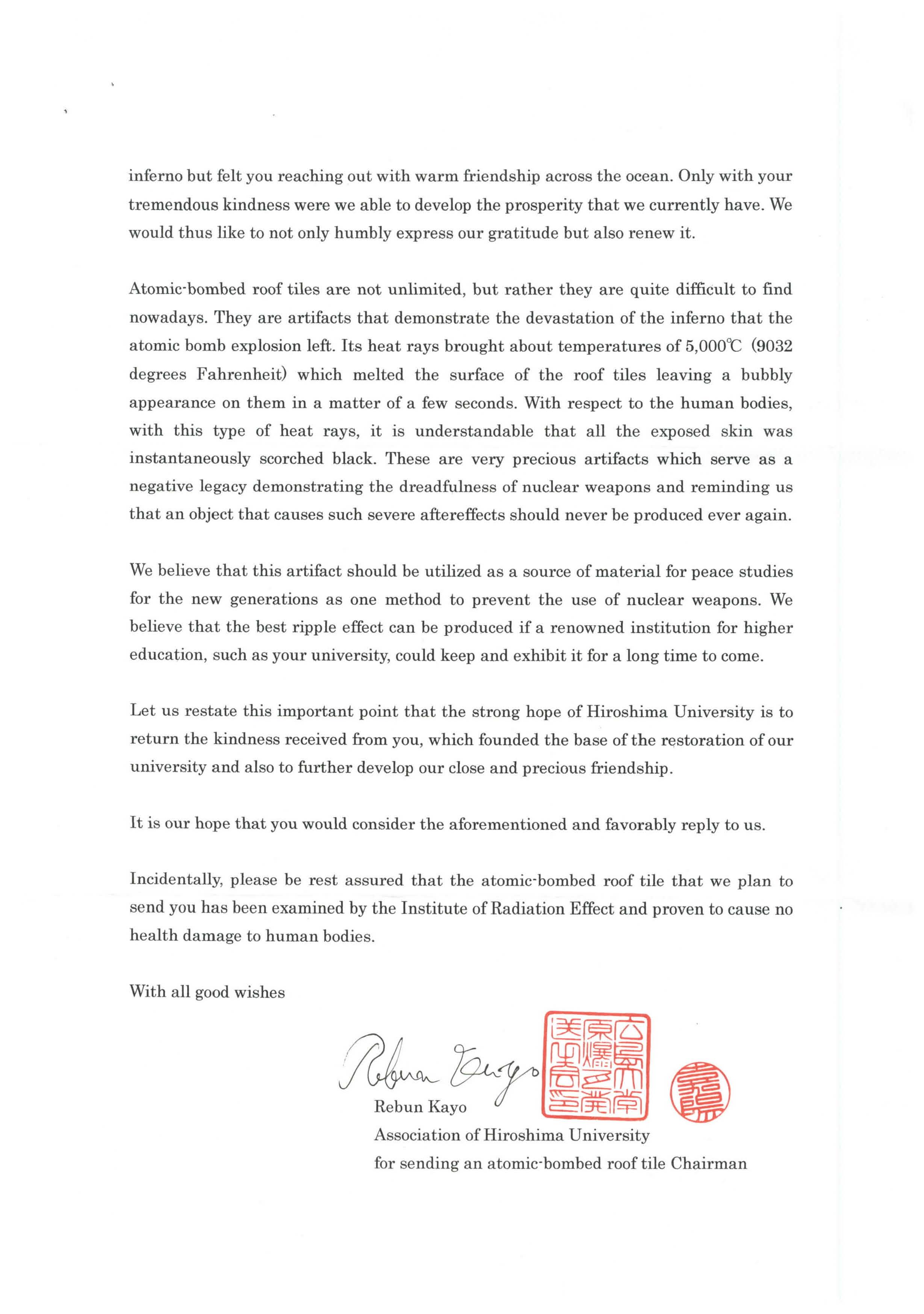 New Accession: Atomic-bombed Roof Tiles from Hiroshima University ...